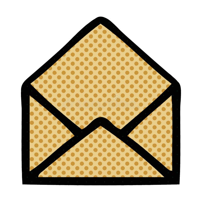 Comic Book Style Cartoon of a Paper Envelope Stock Vector ...