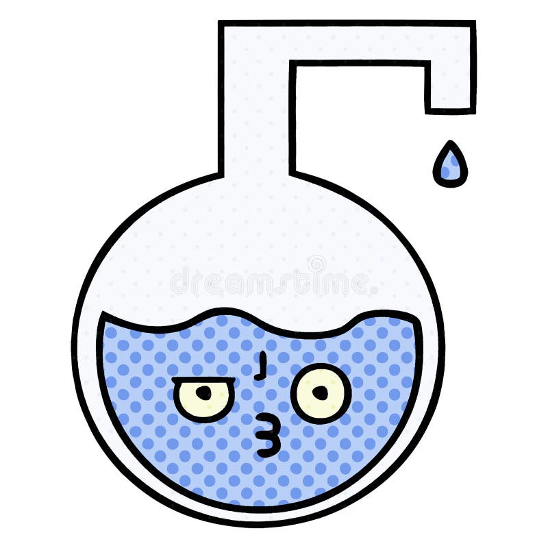Comic Book Style Cartoon Science Experiment Stock Vector - Illustration ...