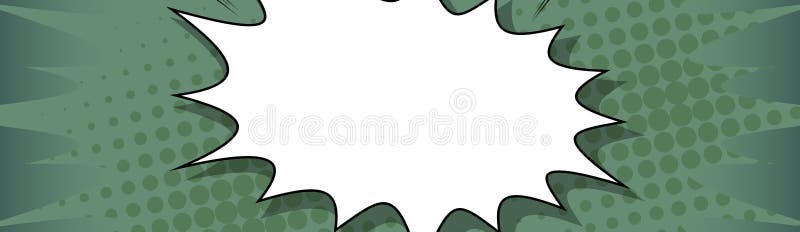 Comic Book Style Colored Banner. Stock Vector - Illustration of colored ...