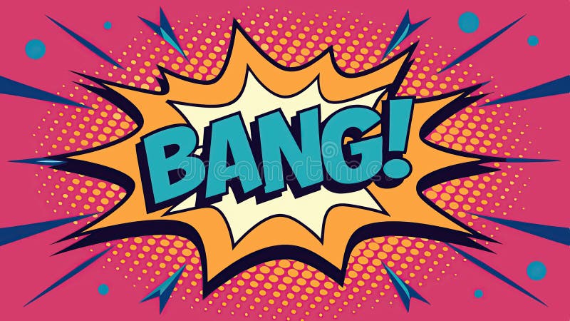 Comic Book Style Explosion Background with BANG Text Stock Illustration ...