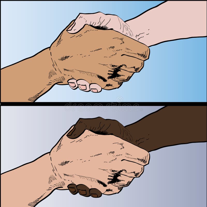 Comic book style handshake stock vector. Illustration of race - 48388829