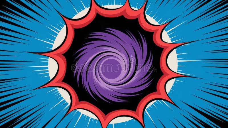 Comic Book Style Hole with Vector Format for Illustrator Stock ...