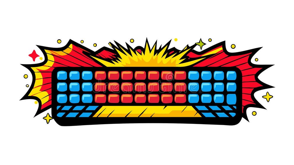Keyboard Comic Style Stock Illustrations – 948 Keyboard Comic Style ...