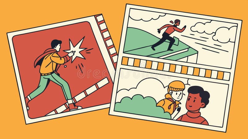 Comic Book Action Scenes Stock Illustrations – 227 Comic Book Action ...