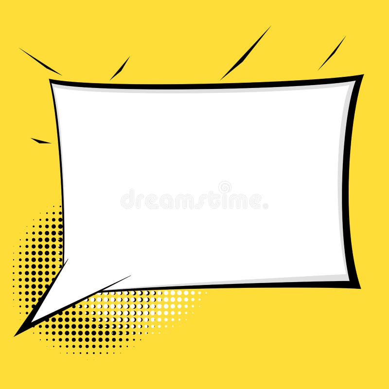 Comic Book Style Rectangular Frame Stock Vector - Illustration of ...