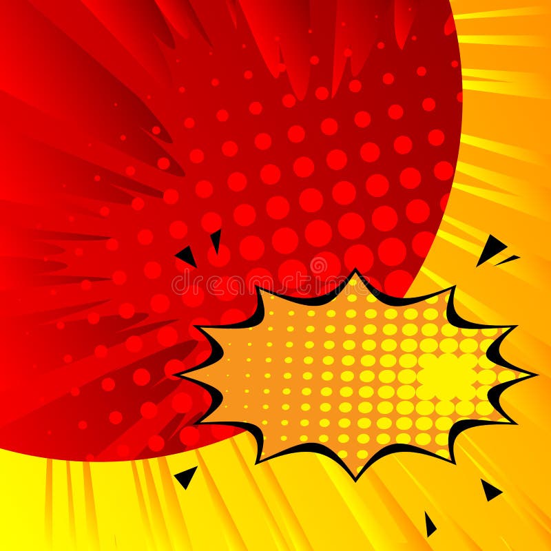 Comic Book Style Social Media Story or Post Template. Stock Vector ...