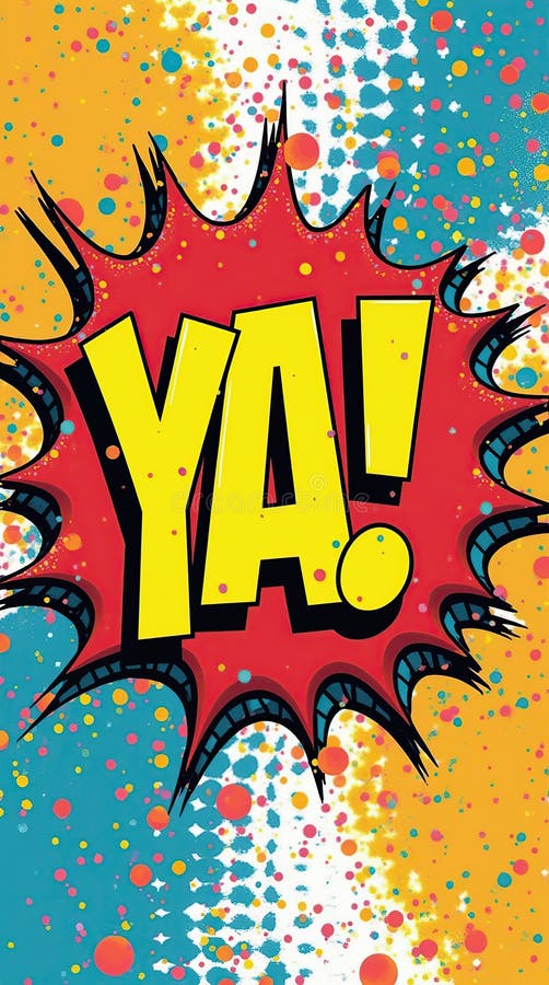 Comic Book Style Speech Bubble with Vibrant Yay! Expression Stock ...