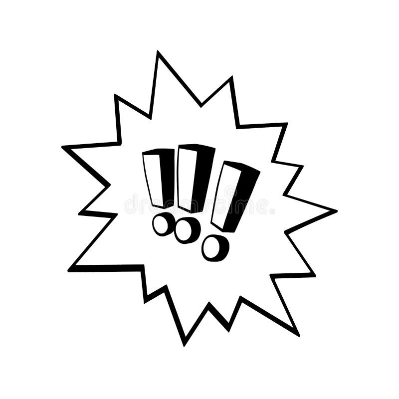 Comic Book Style Symbol and Exclamation Marks. Stock Vector ...