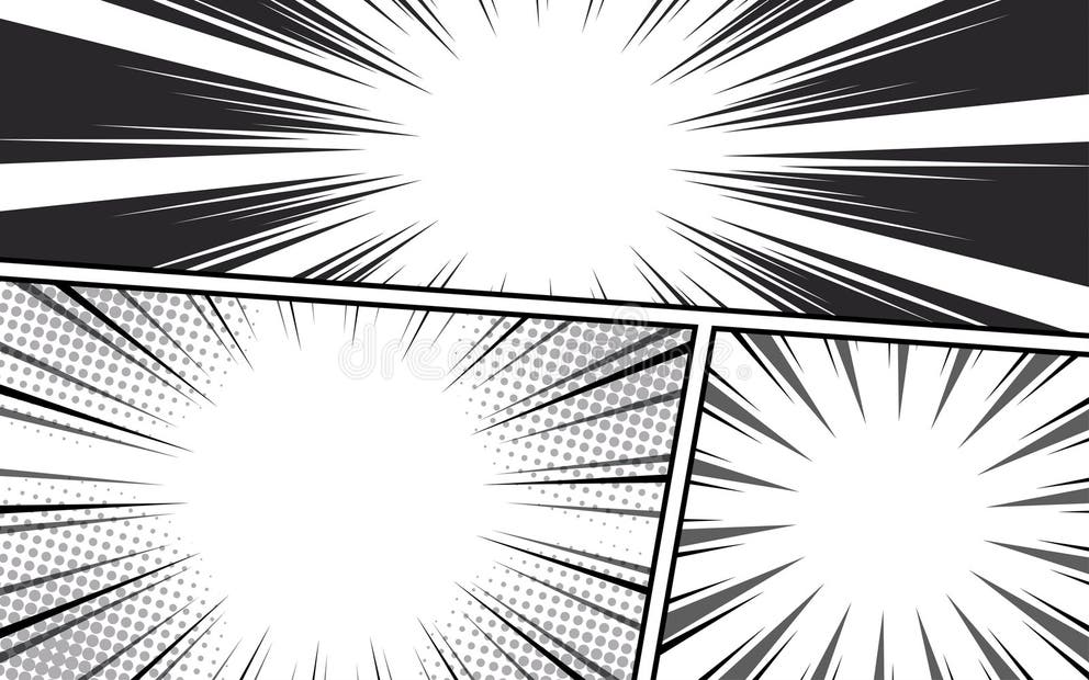 Comic Book Template. Frames for Dialogue, Communication Boxes of ...