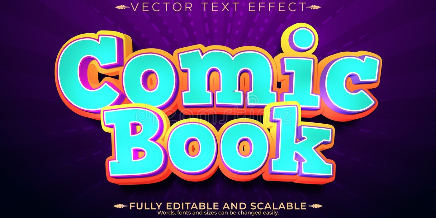 Editable Vintage Comic Book Cover Stock Illustrations – 415 Editable ...