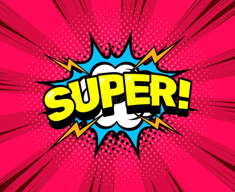 Comic Versus Super Hero Battle Intro Background Stock Illustrations