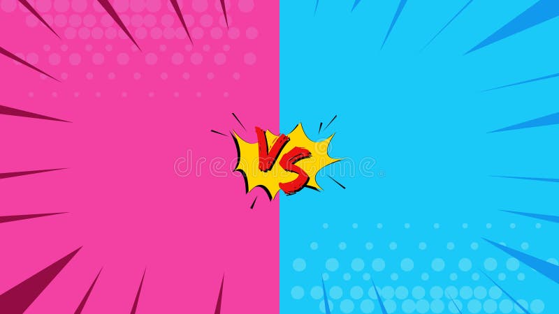 Comic Book Versus Template Background. Stock Illustration ...