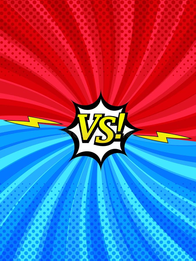 Comic Book Versus Battle Background Stock Illustrations – 1,290 Comic ...