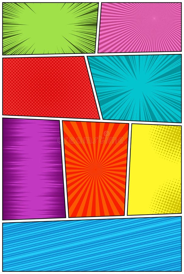 Comic Book Vertical Template Stock Vector - Illustration of page, humor ...