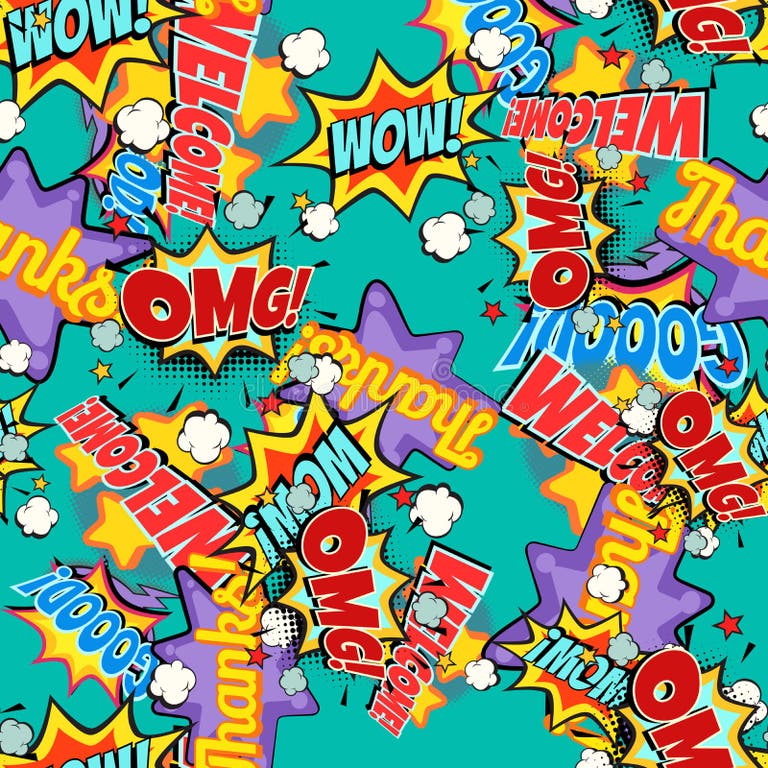 Comic Book Pattern Stock Illustrations – 45,626 Comic Book Pattern ...