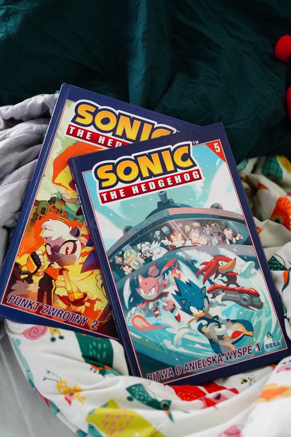 Comic Books with Sonic the Hedgehog Characters on the Cover Editorial ...
