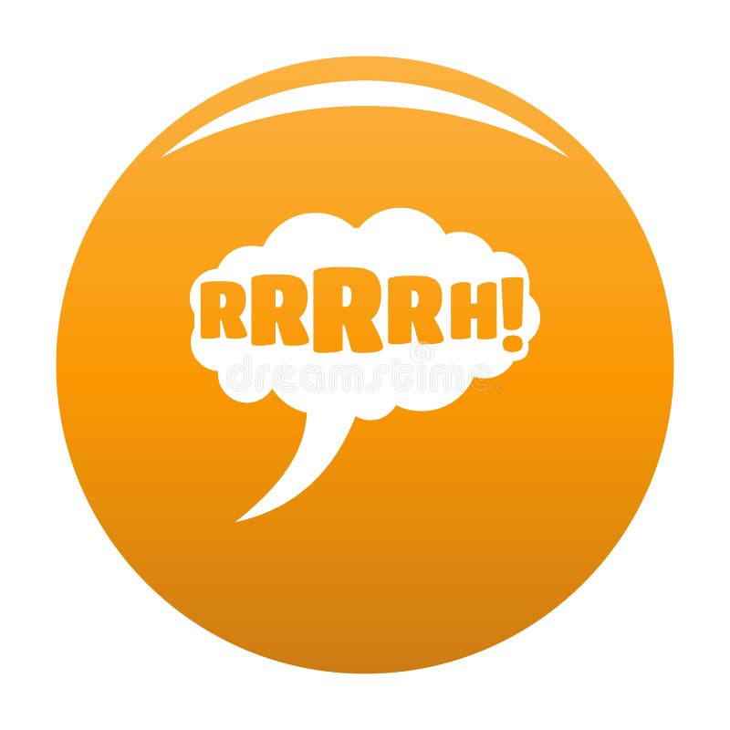 Comic Boom Design Icon Vector Orange Stock Vector - Illustration of ...