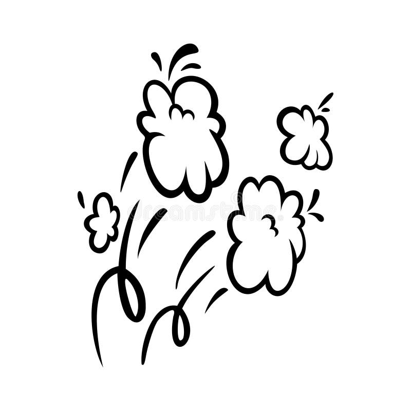 Comic Boom Effect Clouds. Set of Explosion Bubbles and Smoke Stock ...