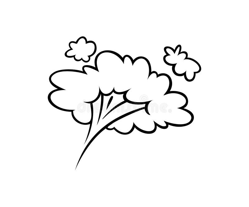 Comic Boom Effect Clouds. Set of Explosion Bubbles and Smoke Stock ...