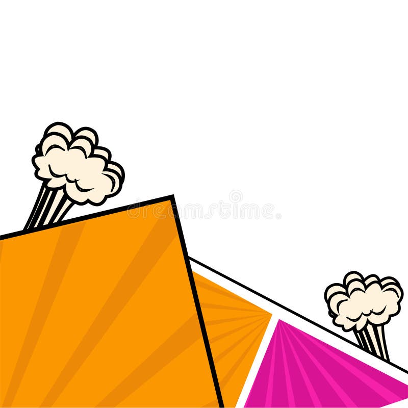 Comic Border Effect stock illustration. Illustration of corner - 348065914