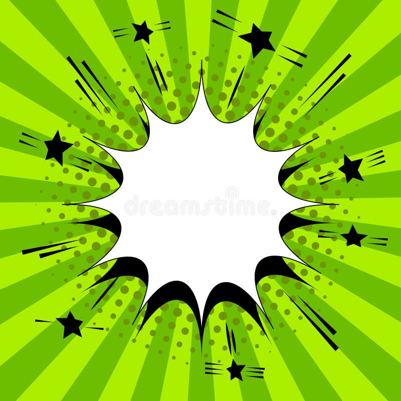 Comic Bright Book Page Template Stock Vector - Illustration of effect ...