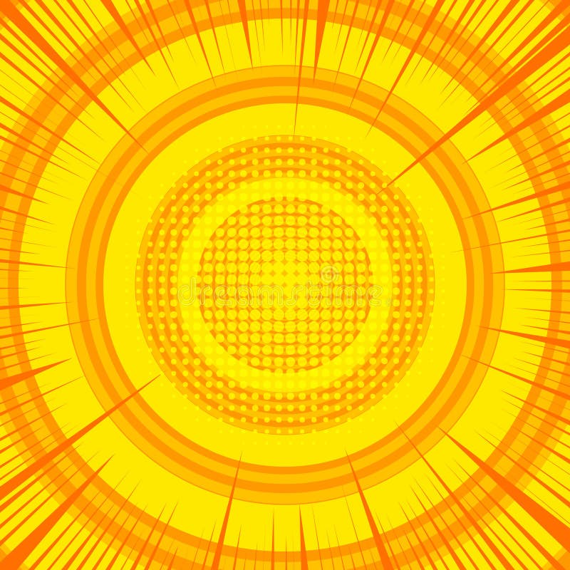 Comic Bright Burst Background Stock Vector - Illustration of light ...