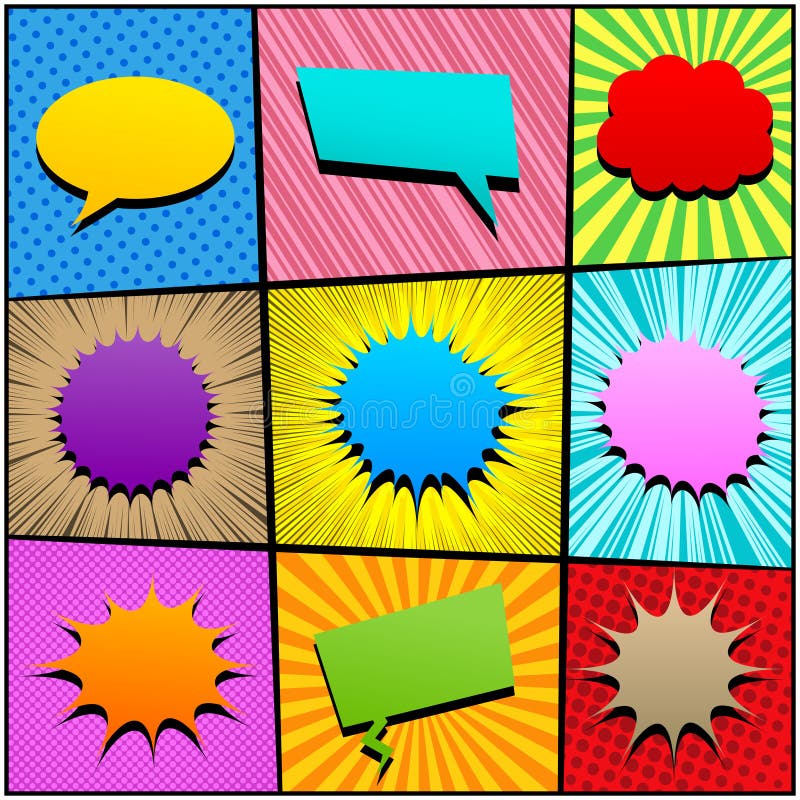 Comic bright composition stock vector. Illustration of beam - 179832688