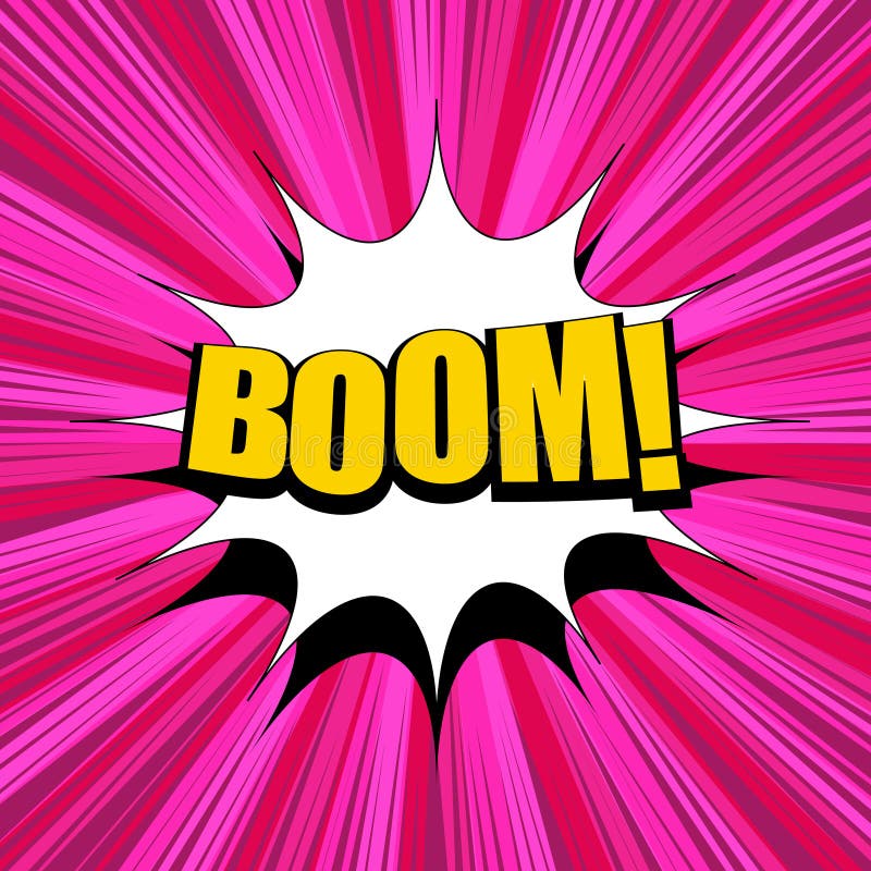 Comic Bright Pink Background Stock Vector - Illustration of book ...