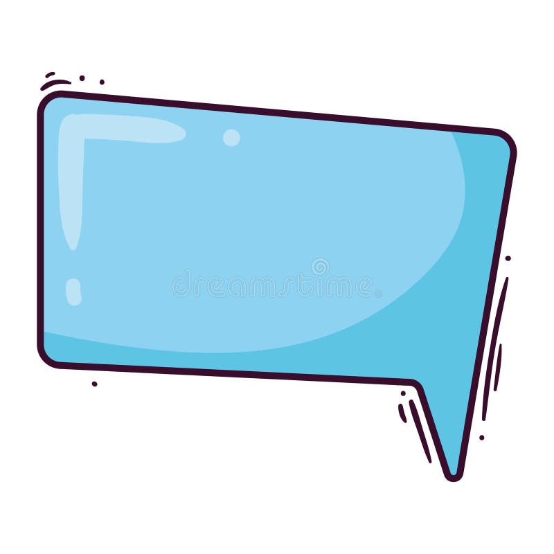 Comic bubble blue color stock vector. Illustration of sketch - 248280188