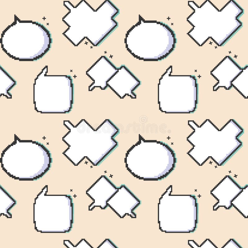 Comic Bubble Chat Pattern Background Vector Stock Vector - Illustration ...