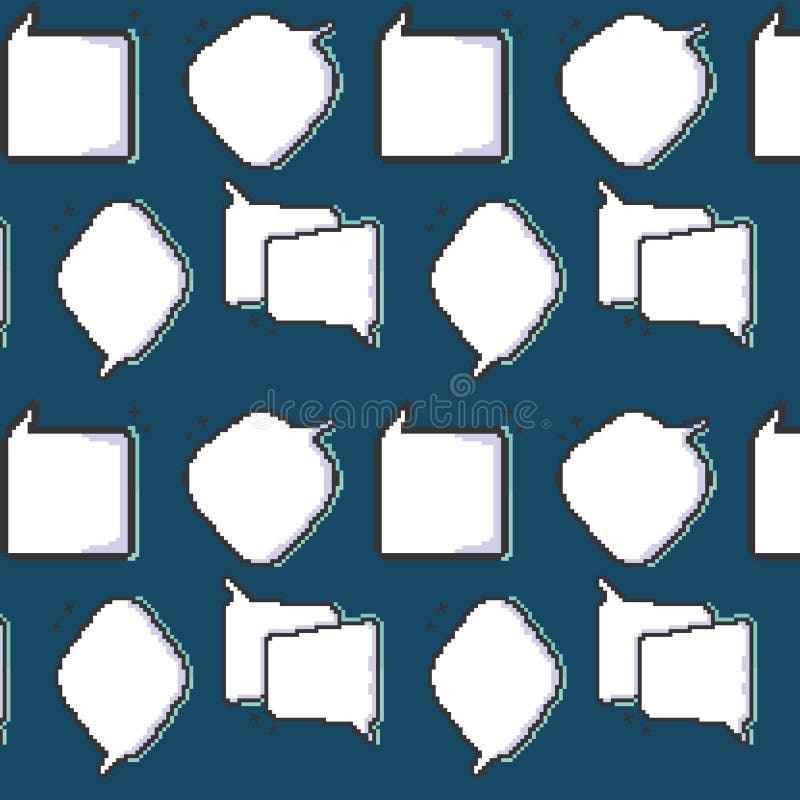 Comic Bubble Chat Pattern Background Vector Stock Vector - Illustration ...