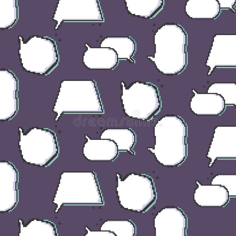 Comic Bubble Chat Pattern Background Vector Stock Vector - Illustration ...