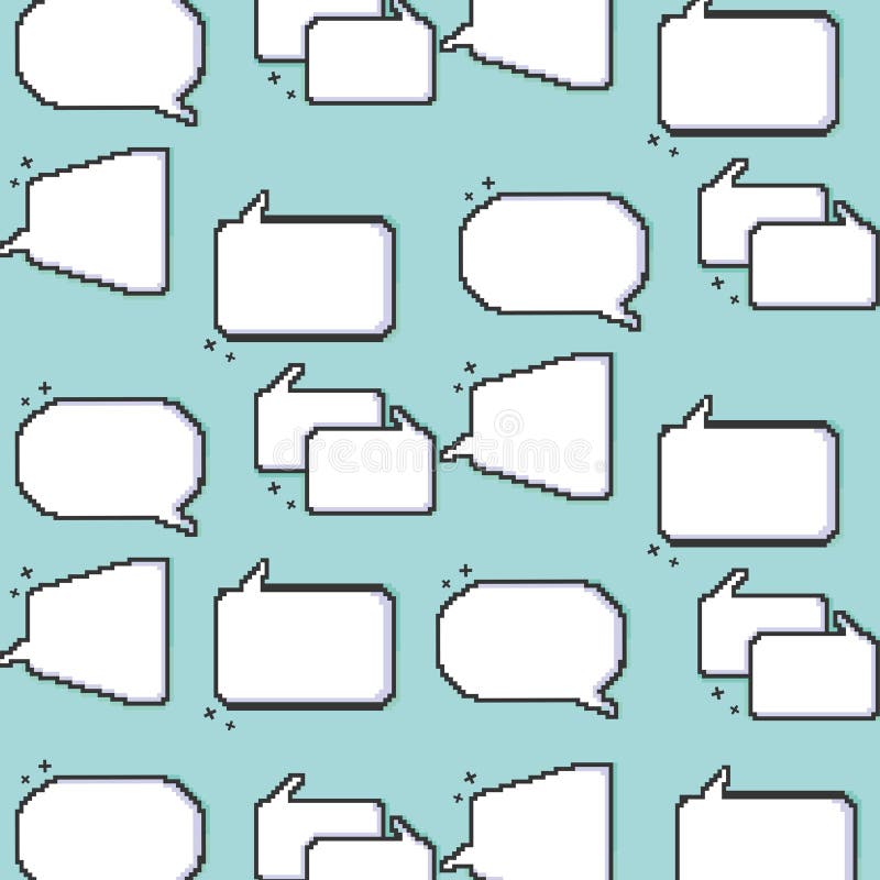 Comic Bubble Chat Pattern Background Vector Stock Vector - Illustration ...