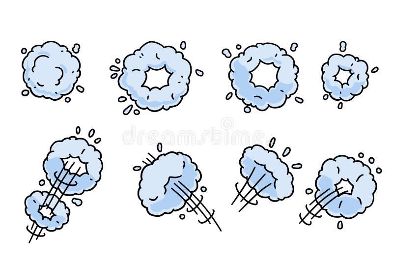 Comic Bubble Cloud. Track and Trace. an Abstract Element of Movement ...