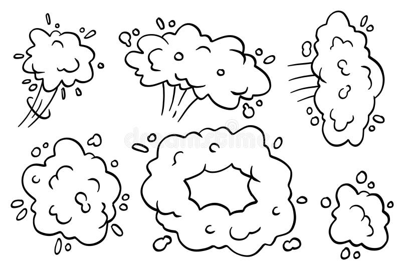 Comic Bubble Cloud. Track and Trace. an Abstract Element of Movement ...