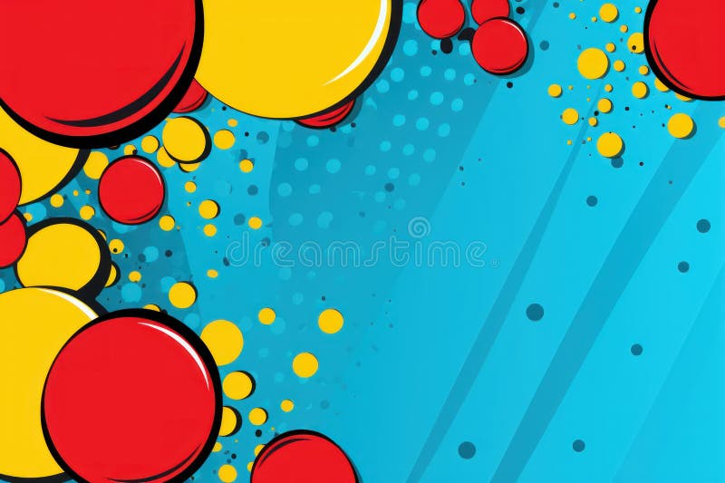 Comic Bubble and Dot Pop Art Illustration Background Stock Illustration ...