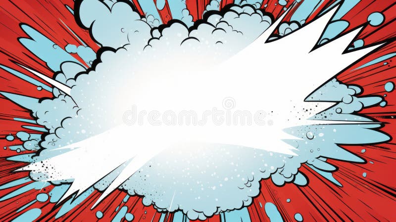 Comic Explosion: a Pop Culture Background with Innovative Design Stock ...