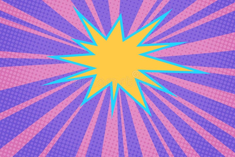 Comic bubble sharp-ster vector illustratie. Illustration of begrip ...