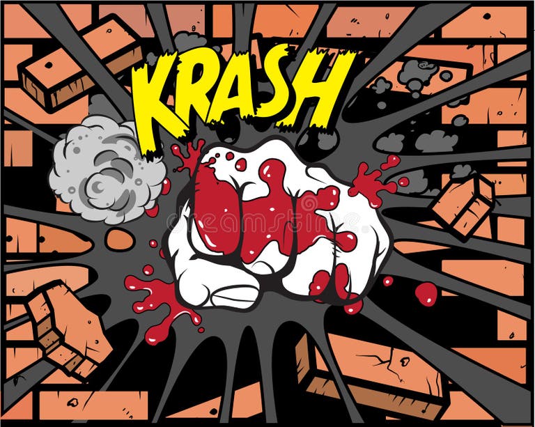 Comic - eiserne Faust stock abbildung. Illustration von komisch - 11770781