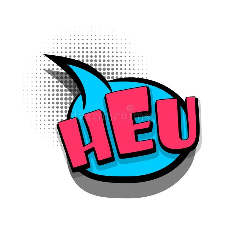 Comic-Buch-Textblase, Die HEU Annonciert Vektor Abbildung ...