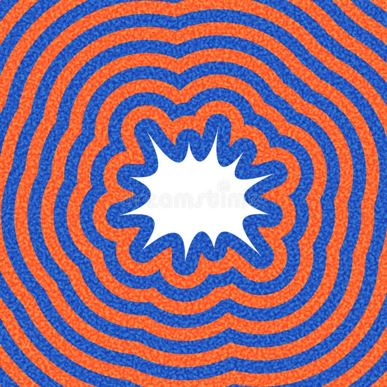 Comic Burst in Orange and Blue Stock Vector - Illustration of blue ...