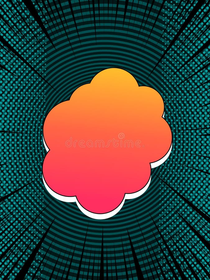 Comic burst template stock vector. Illustration of dynamic - 173510475