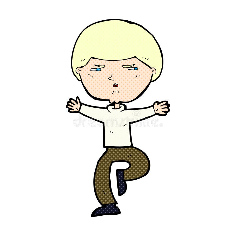 Comic cartoon angry man stock illustration. Illustration of comic ...