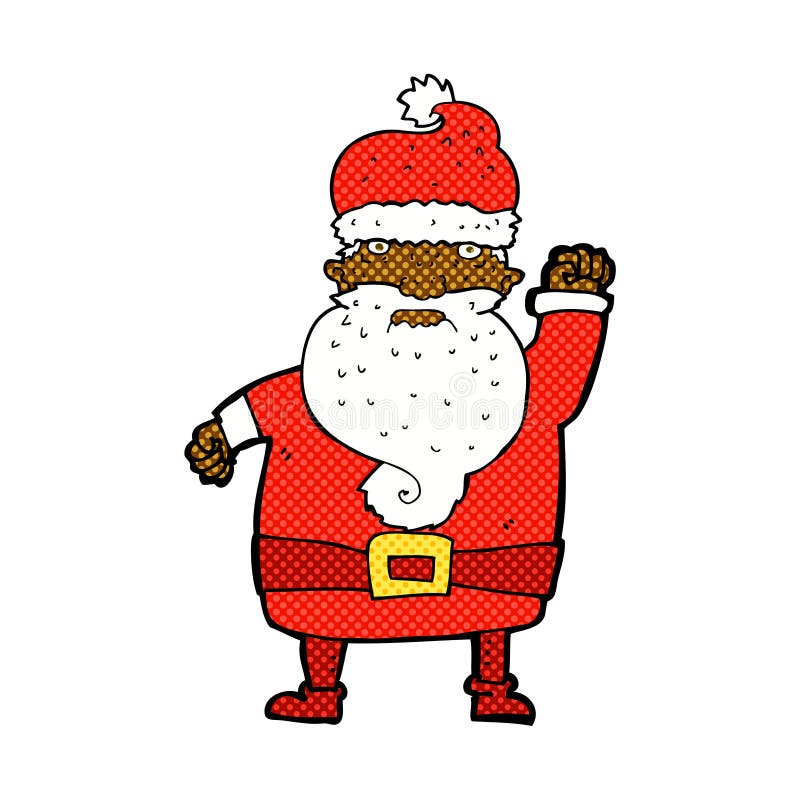Angry Cartoon Santa Claus Stock Illustrations – 582 Angry Cartoon Santa ...