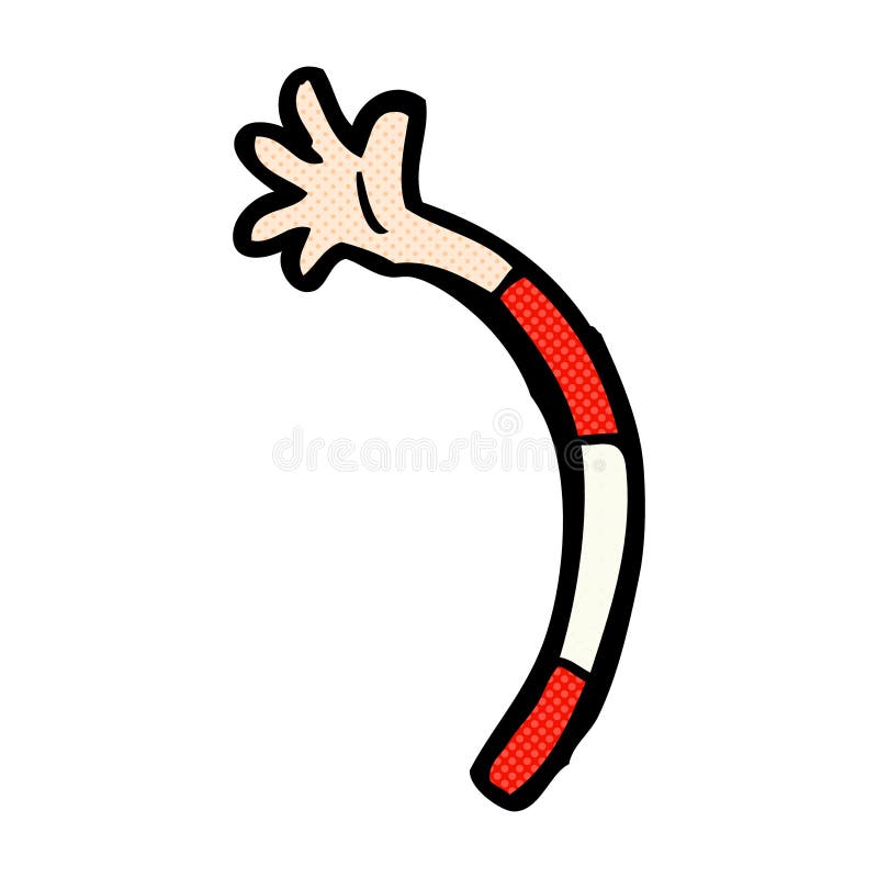 Comic cartoon arm stock illustration. Illustration of silly - 52931568