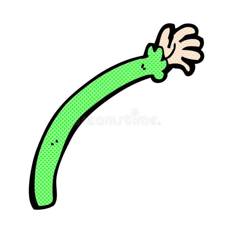 Comic cartoon arm stock illustration. Illustration of retro - 52939387