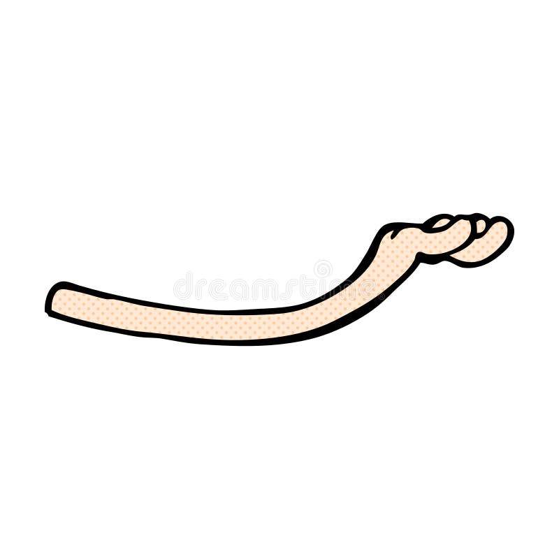 Comic cartoon arm stock illustration. Illustration of clip - 52939915
