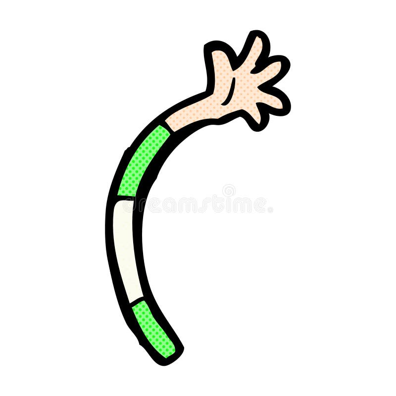 Comic cartoon arm stock illustration. Illustration of retro - 52951377