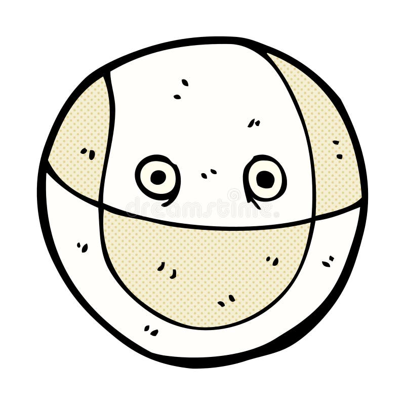 Comic cartoon ball stock illustration. Illustration of drawn - 51586263