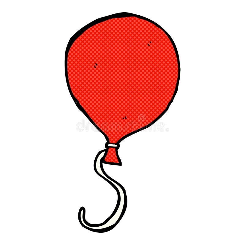 Comic cartoon balloon stock illustration. Illustration of cheerful ...